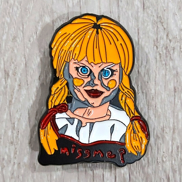 Accessories | Annabelle Horror Movie Enamel Pin | Poshmark